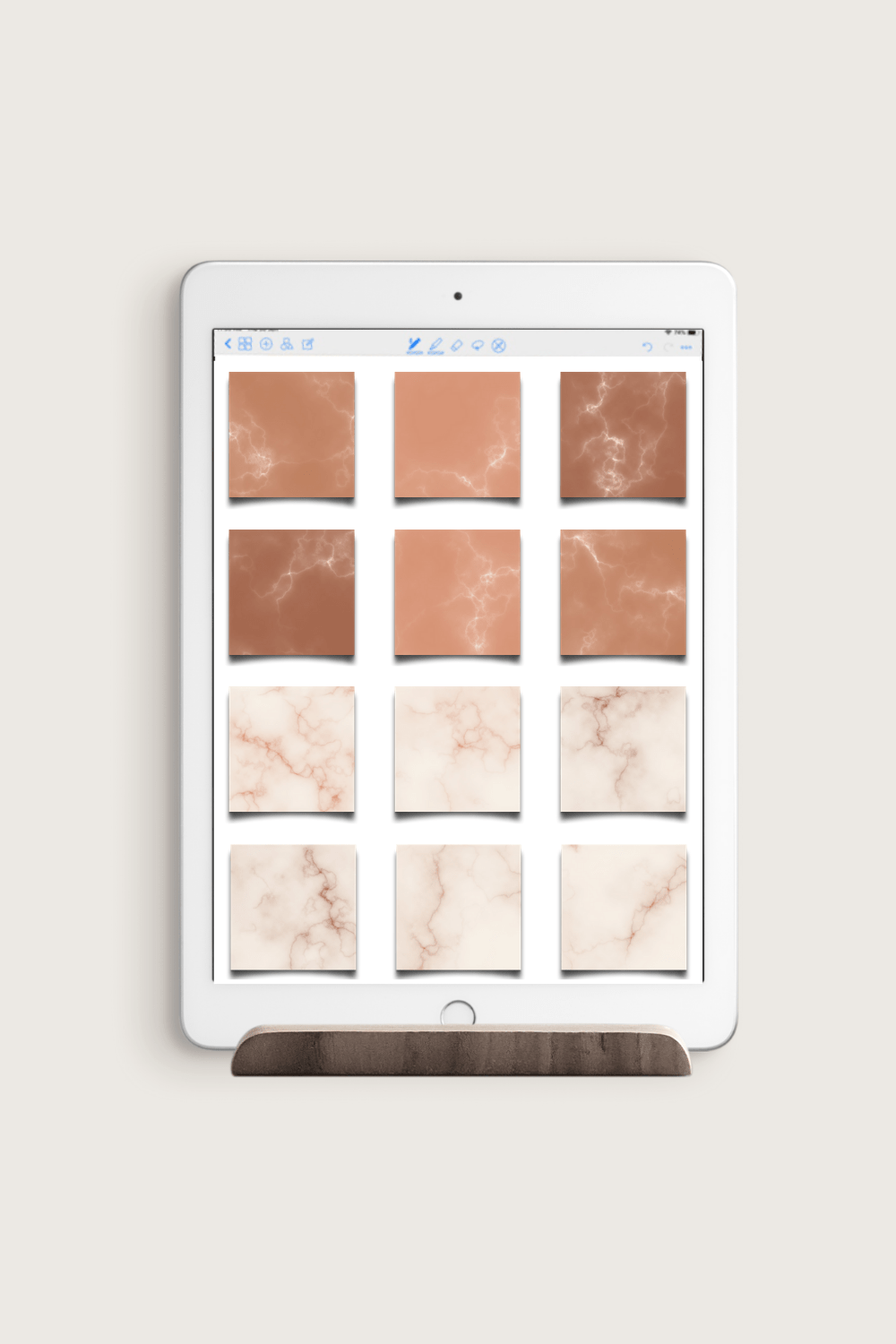 12 Marble Earth Sticky Notes for Goodnotes | Kerrie Legend